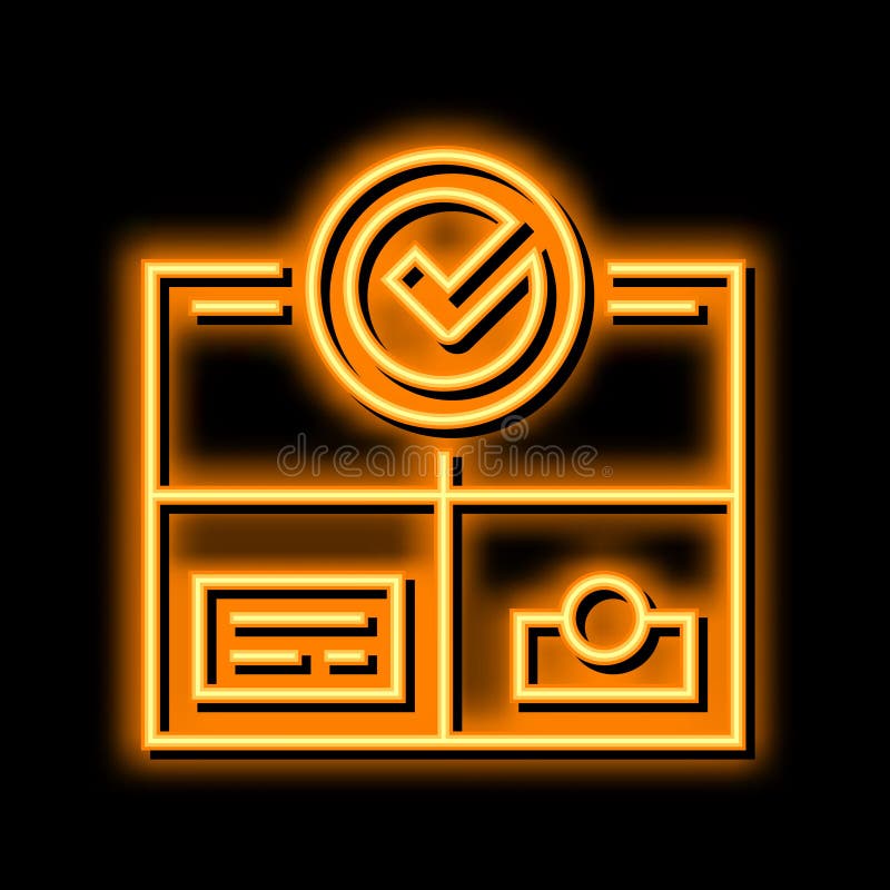 Product Quality Neon Glow Icon Illustration Stock Vector - Illustration ...