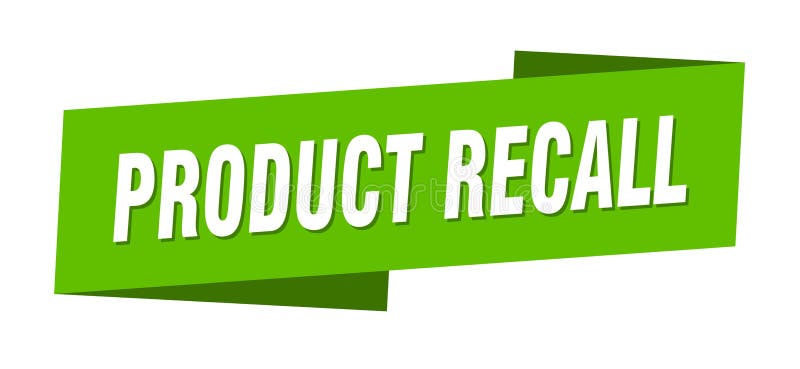 Product Recall Banner Template. Product Recall Ribbon Label Stock ...