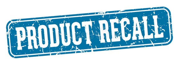 Product Recall Rectangular Sign. Product Recall Stamp Stock Vector ...