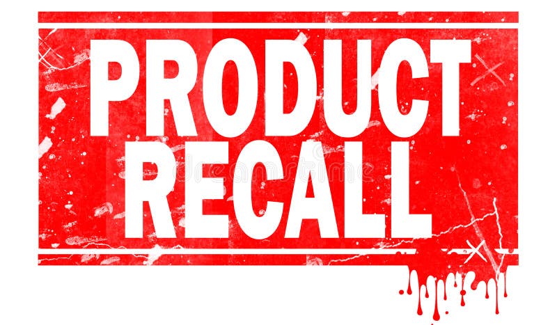 Product Recall in Red Frame Stock Illustration - Illustration of recall ...