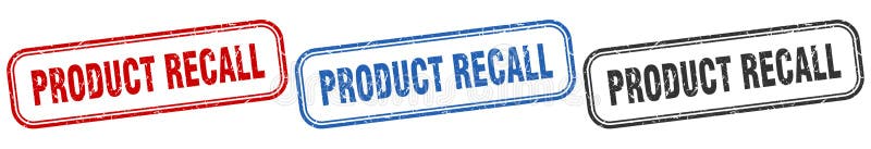 Recall square stamp stock vector. Illustration of badge - 87604398