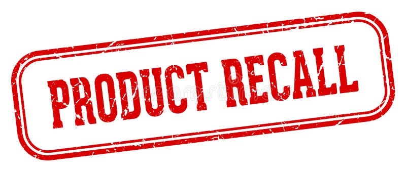 Product Recall Stamp. Product Recall Rectangular Stamp on White ...