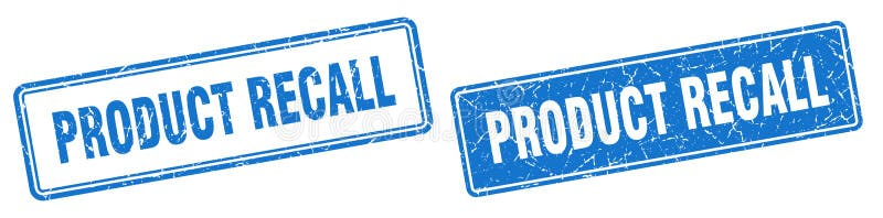 Product Recall Stamp Set. Product Recall Square Grunge Sign Stock ...
