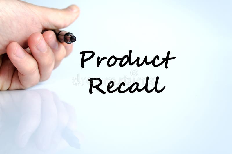 Product Recall Text Concept Stock Image - Image of protection, maker ...