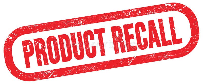 PRODUCT RECALL, Text Written on Red Stamp Sign Stock Illustration ...
