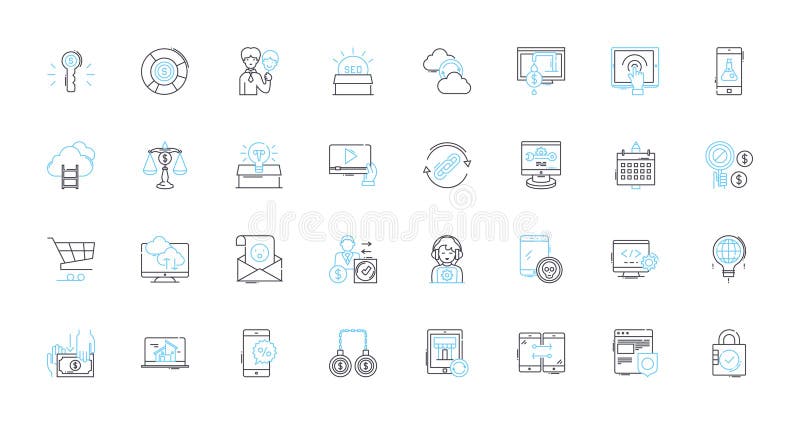 Product Refinement Linear Icons Set. Polishing, Improvement ...