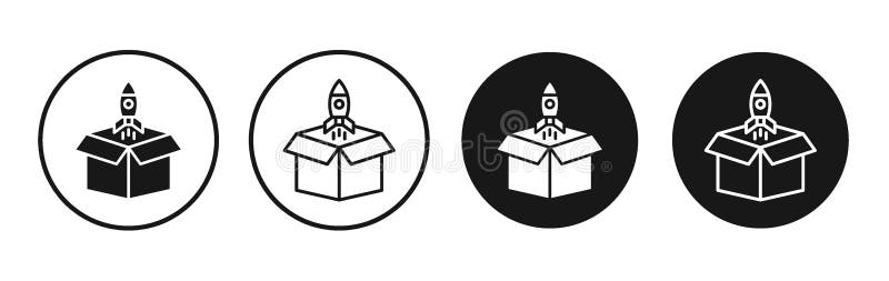 Product Release Icon Vector Set on White Background Stock Vector ...