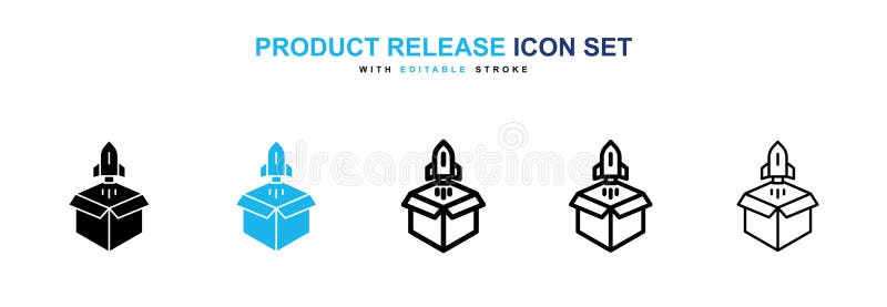 Product Release Icon Vector Stock Vector - Illustration of boost ...