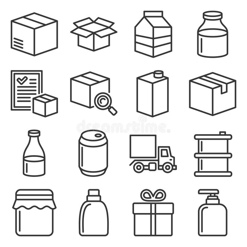 Product Release Icons Set on White Background. Line Style Vector Stock ...