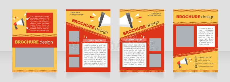 Product Release Promotion Blank Brochure Layout Design Stock Vector ...