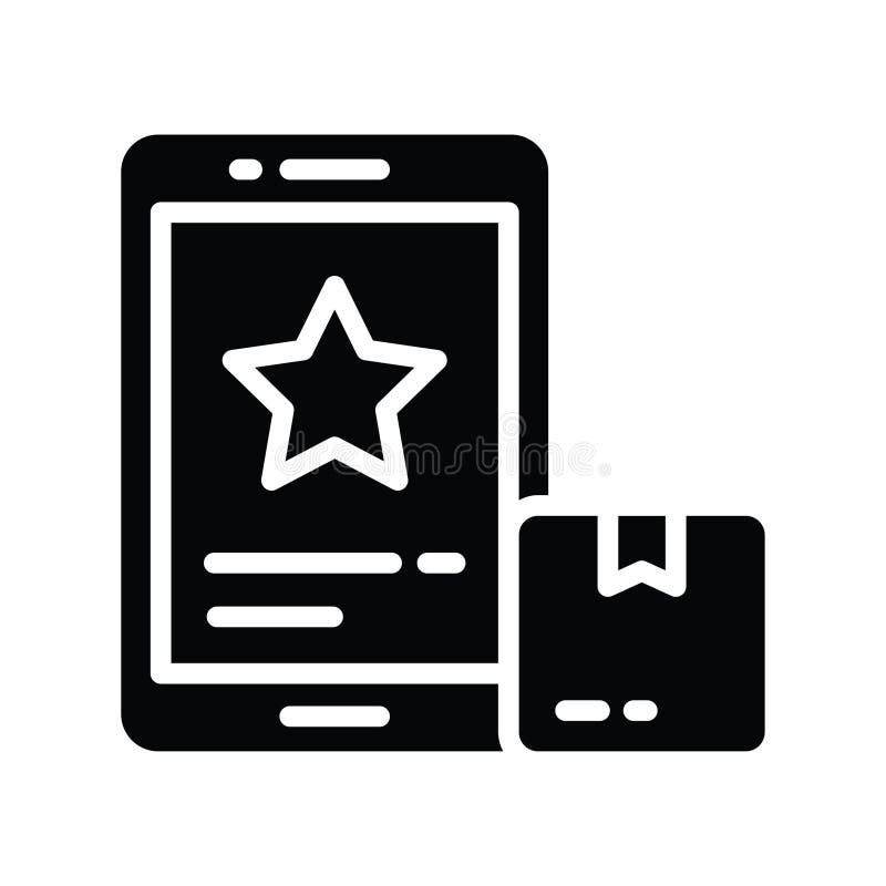 Product Review Vector Solid Icon Design Illustration. Product ...