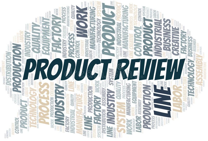 Product Review Word Cloud Create with Text only. Stock Illustration ...