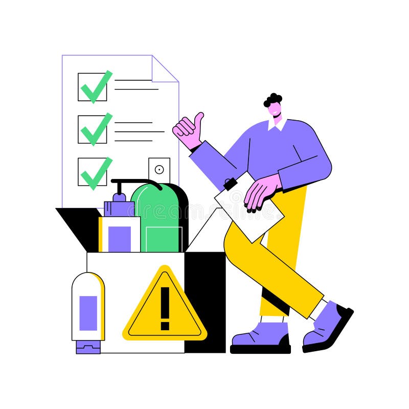 Product Safety Control Abstract Concept Vector Illustration. Stock ... Product Safety Control Abstract Concept Vector Illustration. Stock ...
