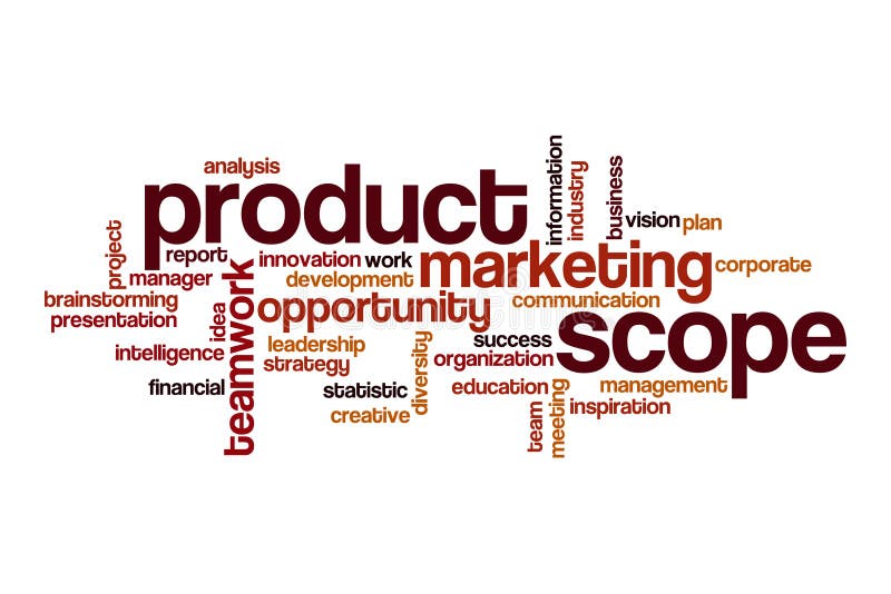 Project Scope Word Cloud Concept Stock Illustration - Illustration of ...