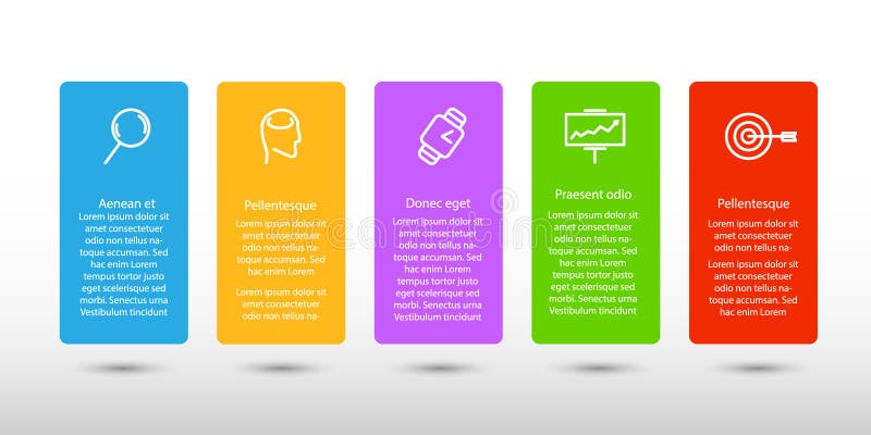 Product and Services Table with Four Part and Prices on Black ...