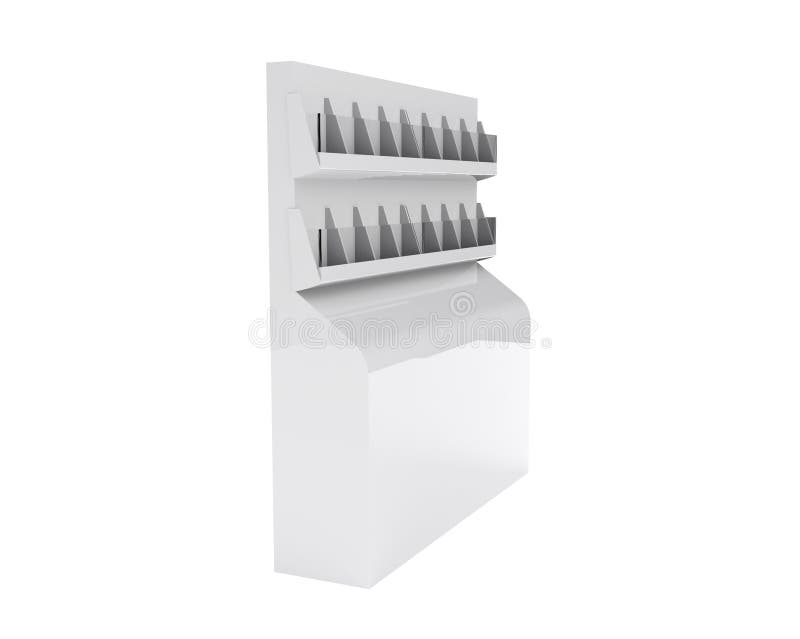 Product Shelf Display Mock-up. 3D Rendering Stock Illustration ...