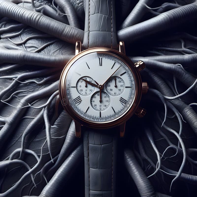 Product Shoot of a Wrist Watch Stock Illustration - Illustration of ...