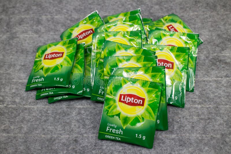 Product shot of Lipton tea editorial stock image. Image of lipton ...