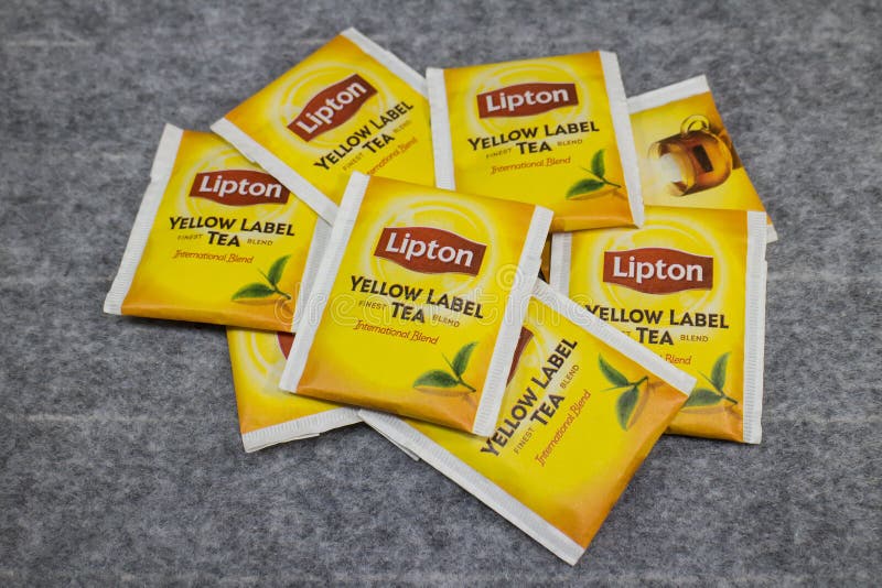 Product shot of Lipton tea editorial photography. Image of flavor ...