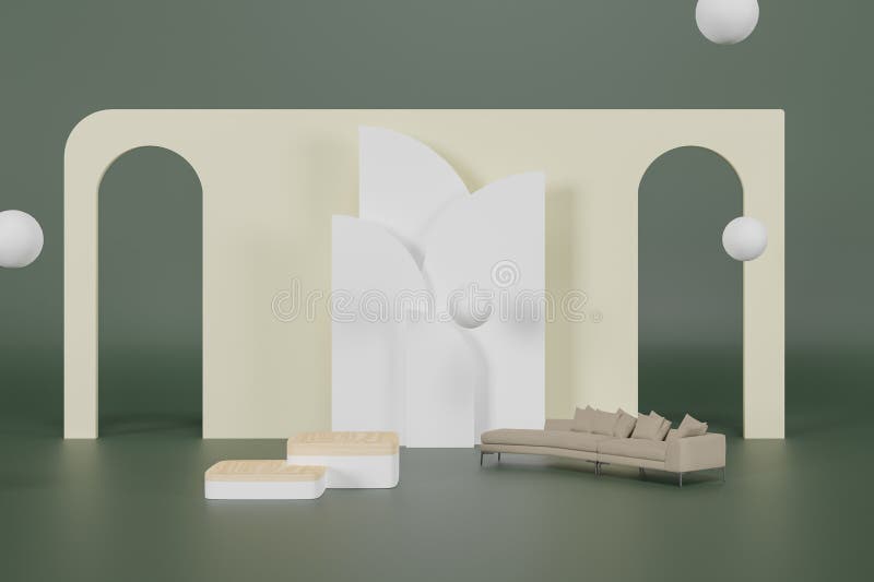 The Product Showcase is Enhanced by a Set of Geometric Shapes that ...