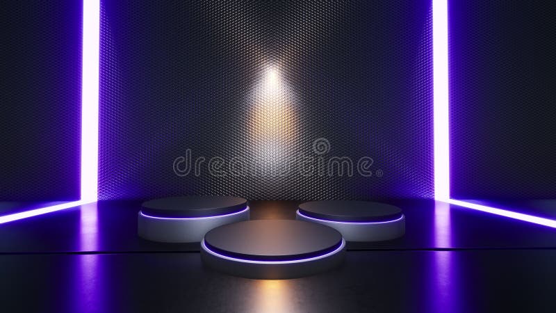Product Showcase Spotlight Background,.3D Rendering Stock Illustration ...