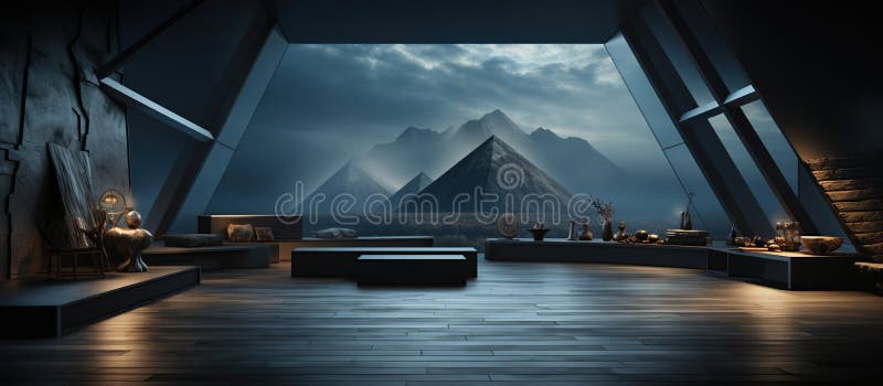 Product Showcase with Spotlight. Black Studio Room Background Stock ...