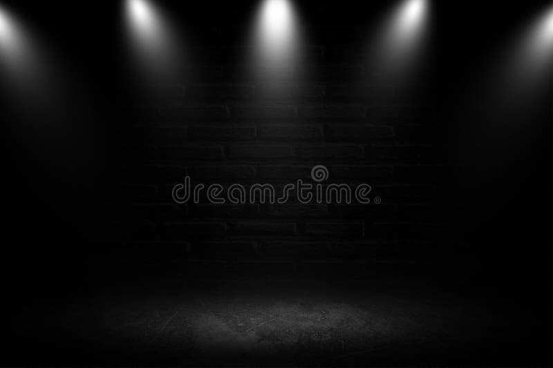 Product Showcase with Spotlight. Black Studio Room Background. Use As ...