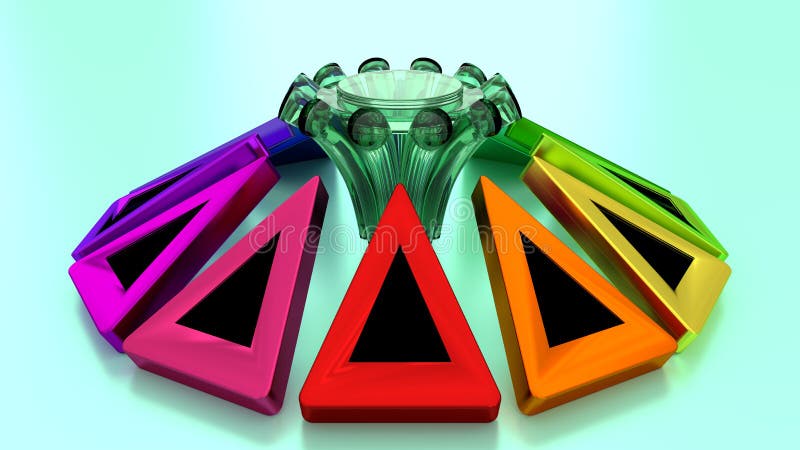 Product Stand for Exhibition Display - Center Point Surrounded with ...