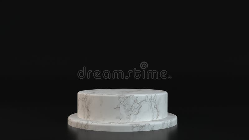 Product Stand, Marble Texture, 3D Rendering Stock Illustration ...