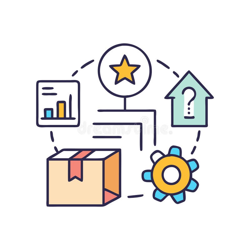 Product Strategy Evaluation Icon for Effectiveness Stock Vector ...
