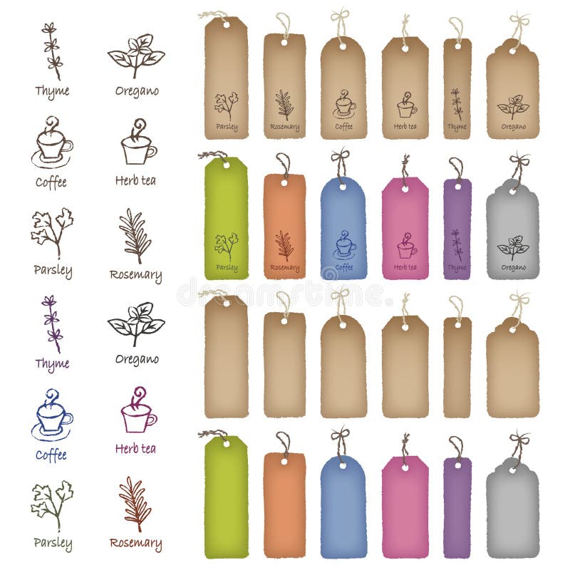 Product Tags in Various Shapes and Color Stock Illustration ...