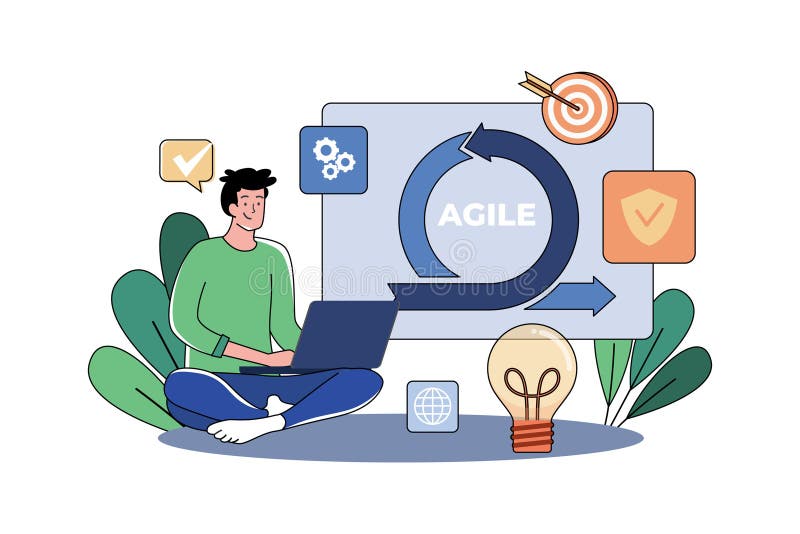 Product Teams Illustration Concept on White Background Stock Vector ...