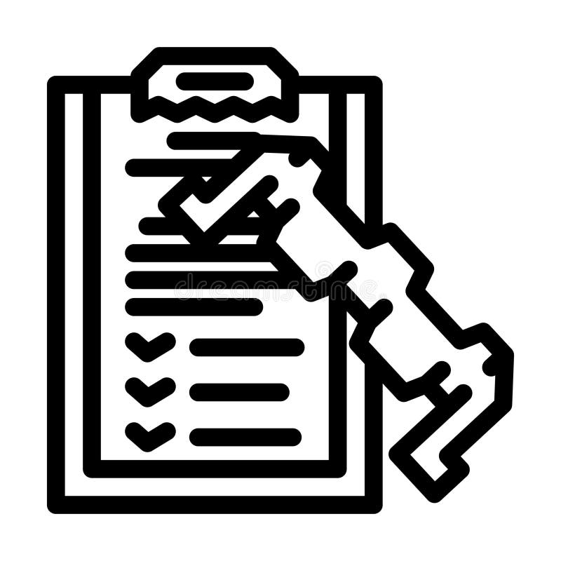 Product Testing Mechanical Engineer Line Icon Vector Illustration Stock ...