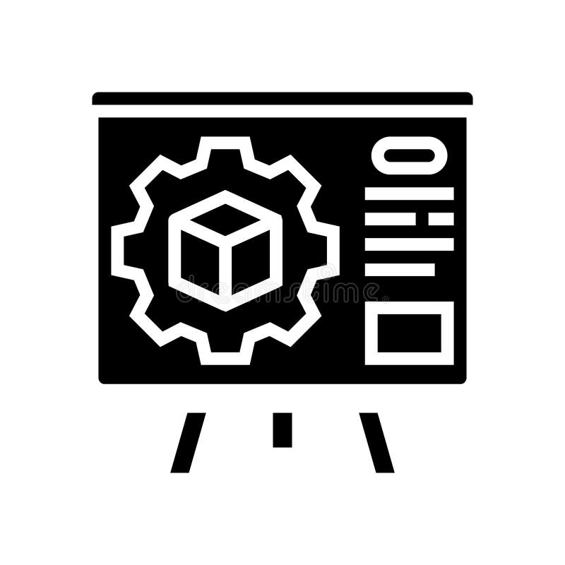 Product Training Technical Sales Engineer Glyph Icon Vector ...