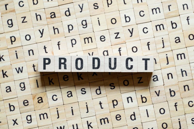 Product Word Concept on Cubes Stock Photo - Image of king, design ...
