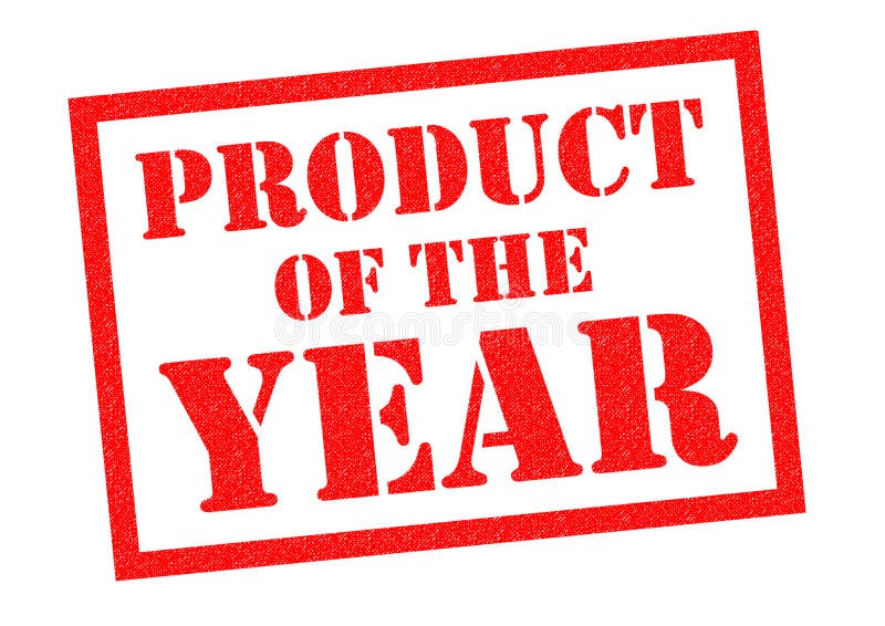 Product of the Year Button. Sticker. Banner. Rounded Glass Sign Stock ...