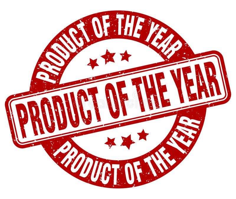 Product of the Year Stamp. Product of the Year Label. Round Grunge Sign ...