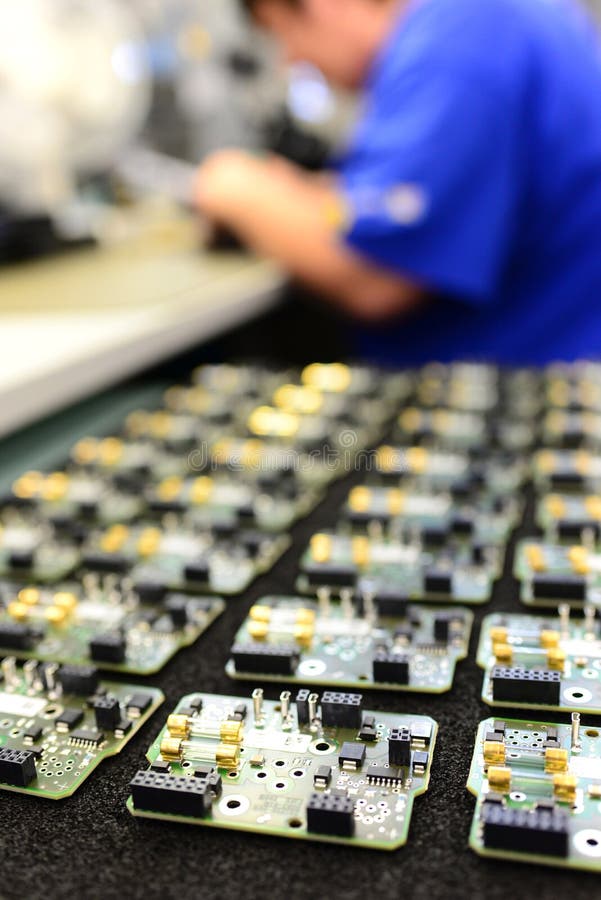 Productie En Assemblage Van Micro-elektronica in Een Hi-tech Fabriek ...