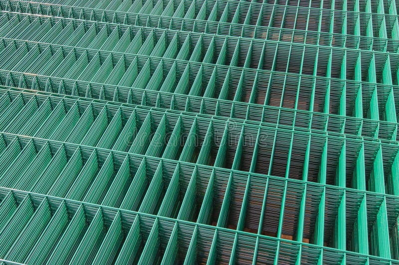 Productie Van Metaalgaas Voor Omheining Stock Foto - Image of omheining ...