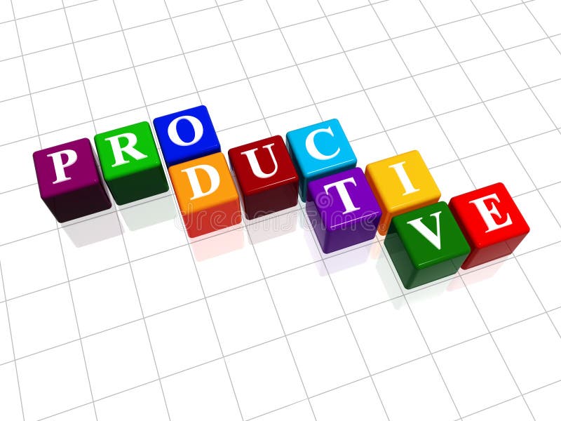 Productif en couleurs 2 illustration stock. Illustration du argent ...