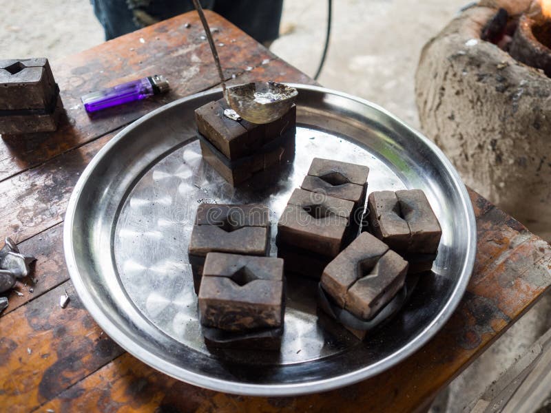 Production of Aluminum Coins, How To Make Coin Editorial Photography ...