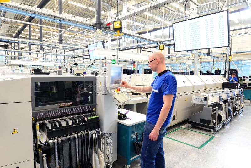 Production and Assembly of Microelectronics in a Hi-tech Factory Stock ...