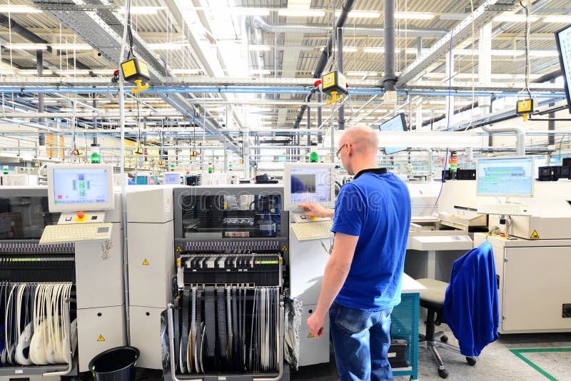 Production and Assembly of Microelectronics in a Hi-tech Factory Stock ...