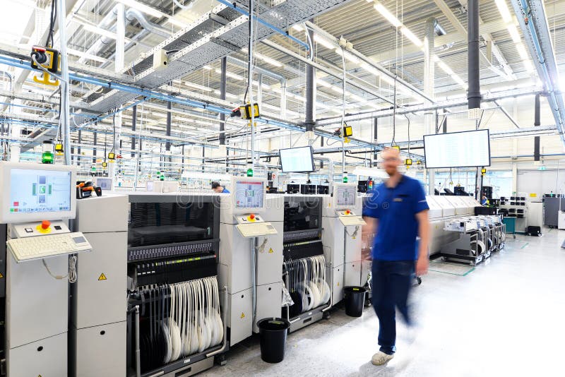 Production and Assembly of Microelectronics in a Hi-tech Factory Stock ...