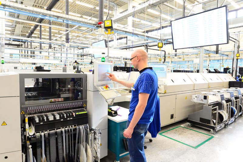 Production and Assembly of Microelectronics in a Hi-tech Factory Stock ...