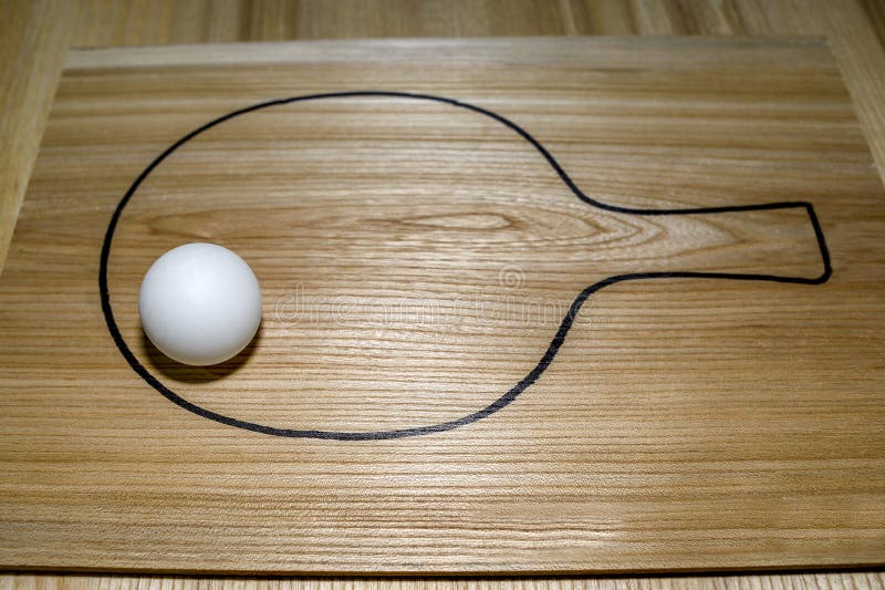 The Production Base of the Racket for Table Tennis. Stock Photo - Image ...