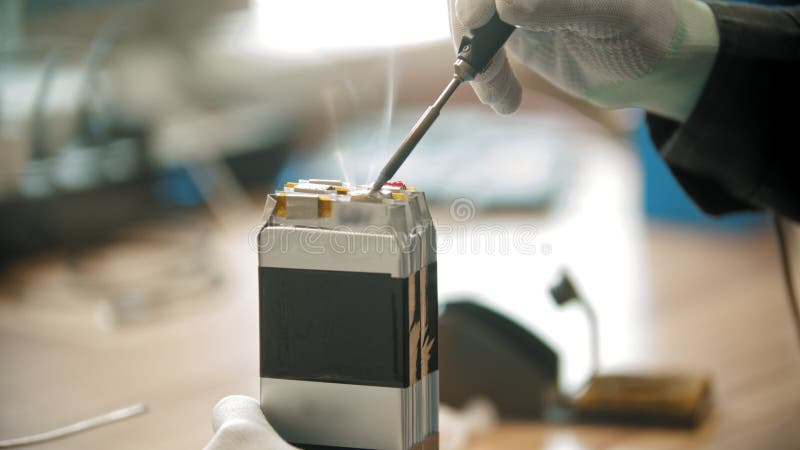 The Production of Batteries - Making Li-ion Battery Stock Footage ...