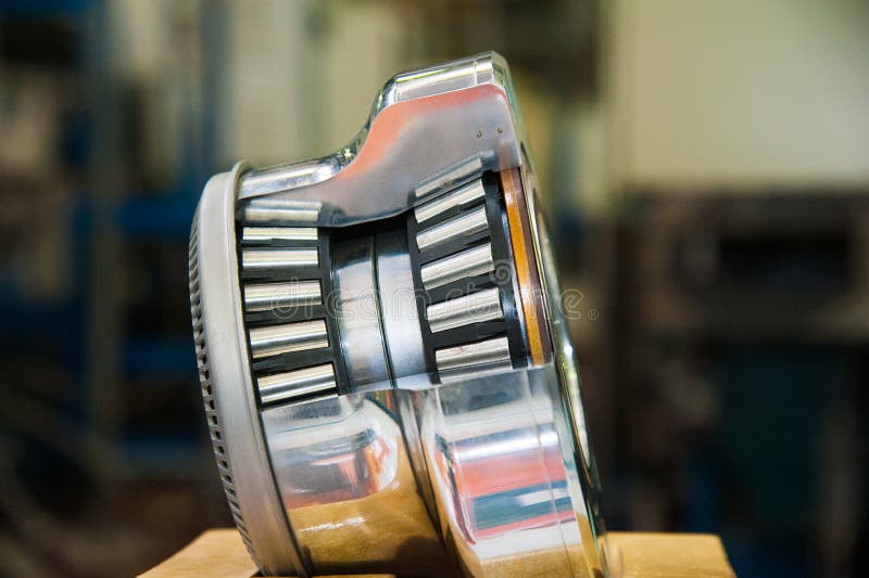 Production of bearings stock image. Image of line, metal - 149785393