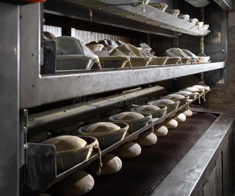 Production of Bread in Special Forms at the Bakery. Stock Photo - Image ...