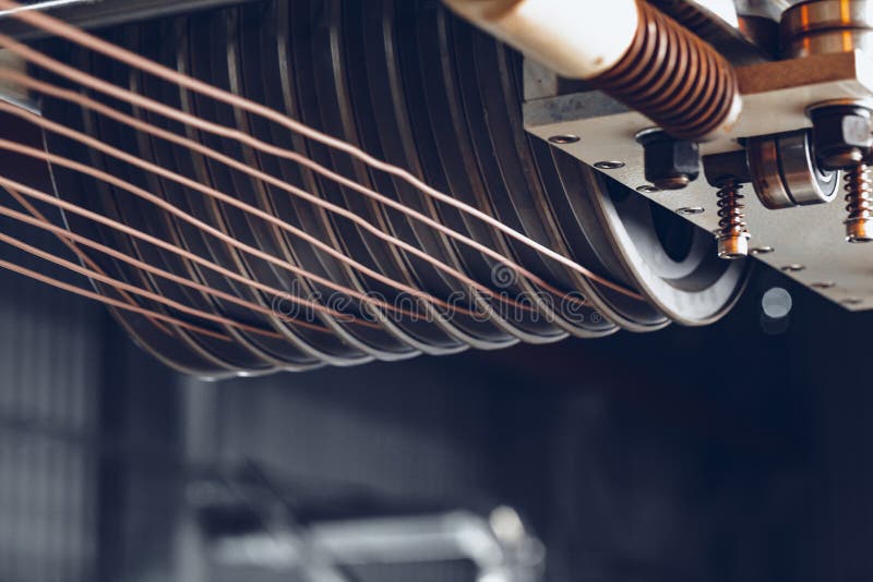 Production of Cable Wire at Cable Factory Stock Photo - Image of ...